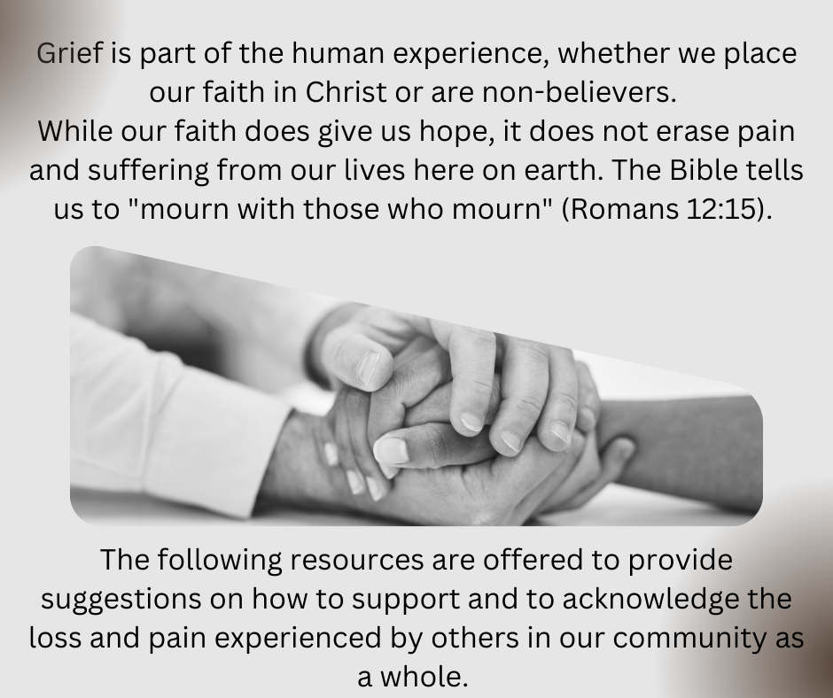 Grief Resources: how to support and to ACKNOWLEDGE GRIEF in others ...