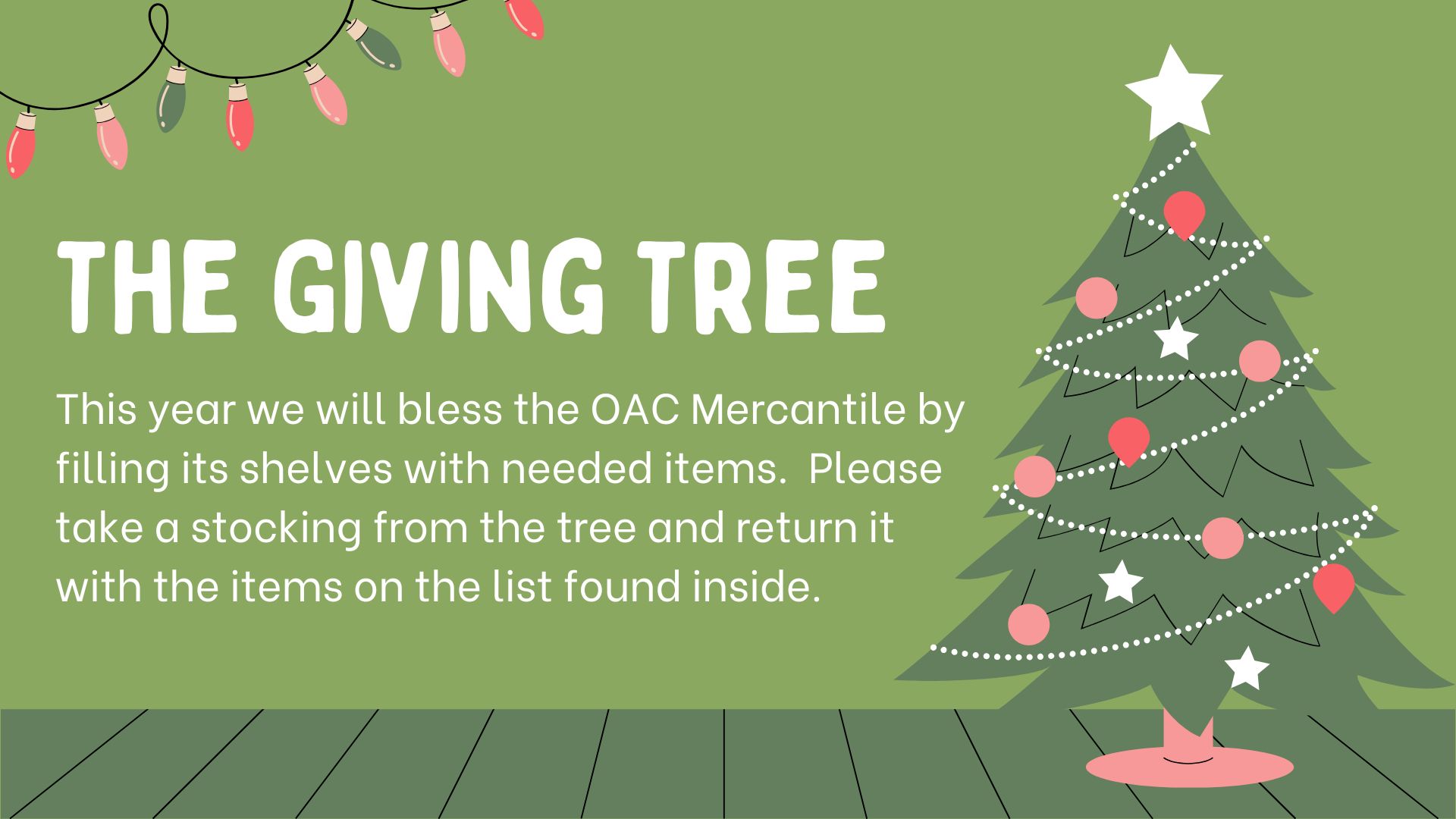The Giving Tree | Oswego Alliance Church