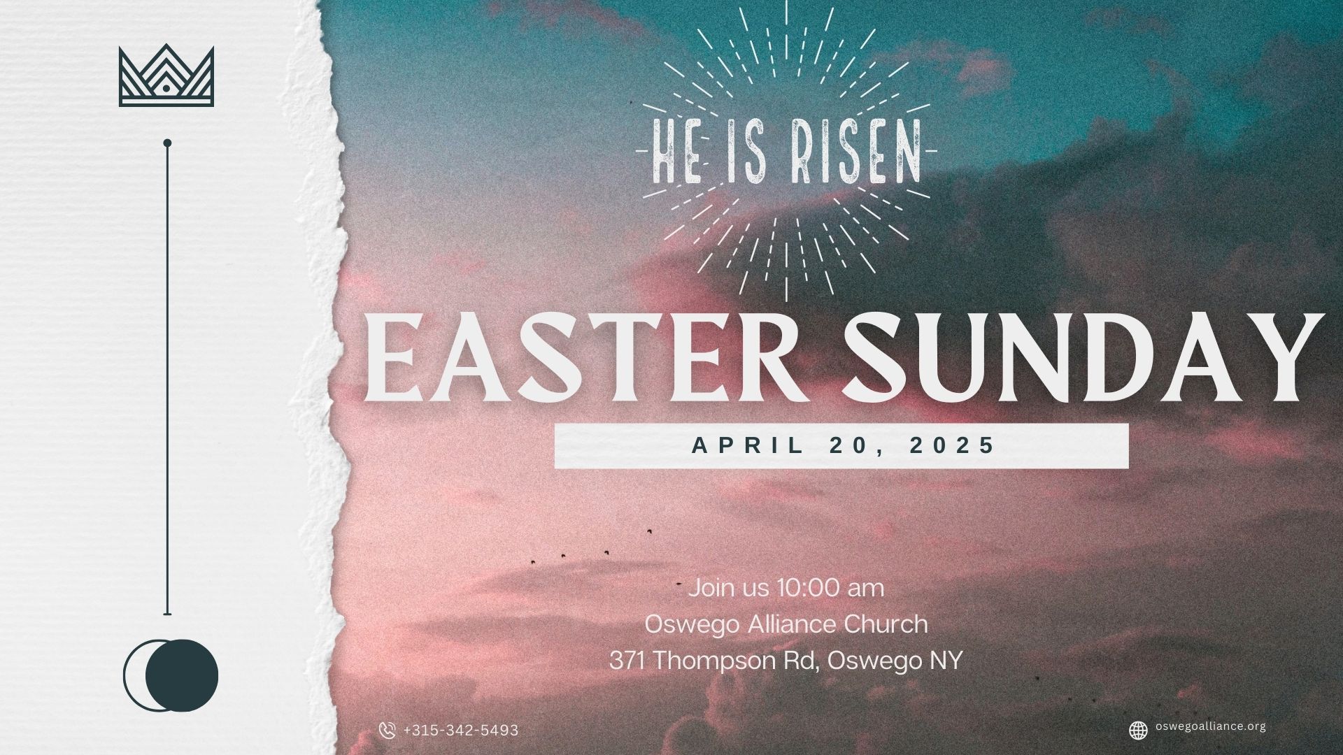 Easter Sunday Service April 20 10:00 am | Oswego Alliance Church