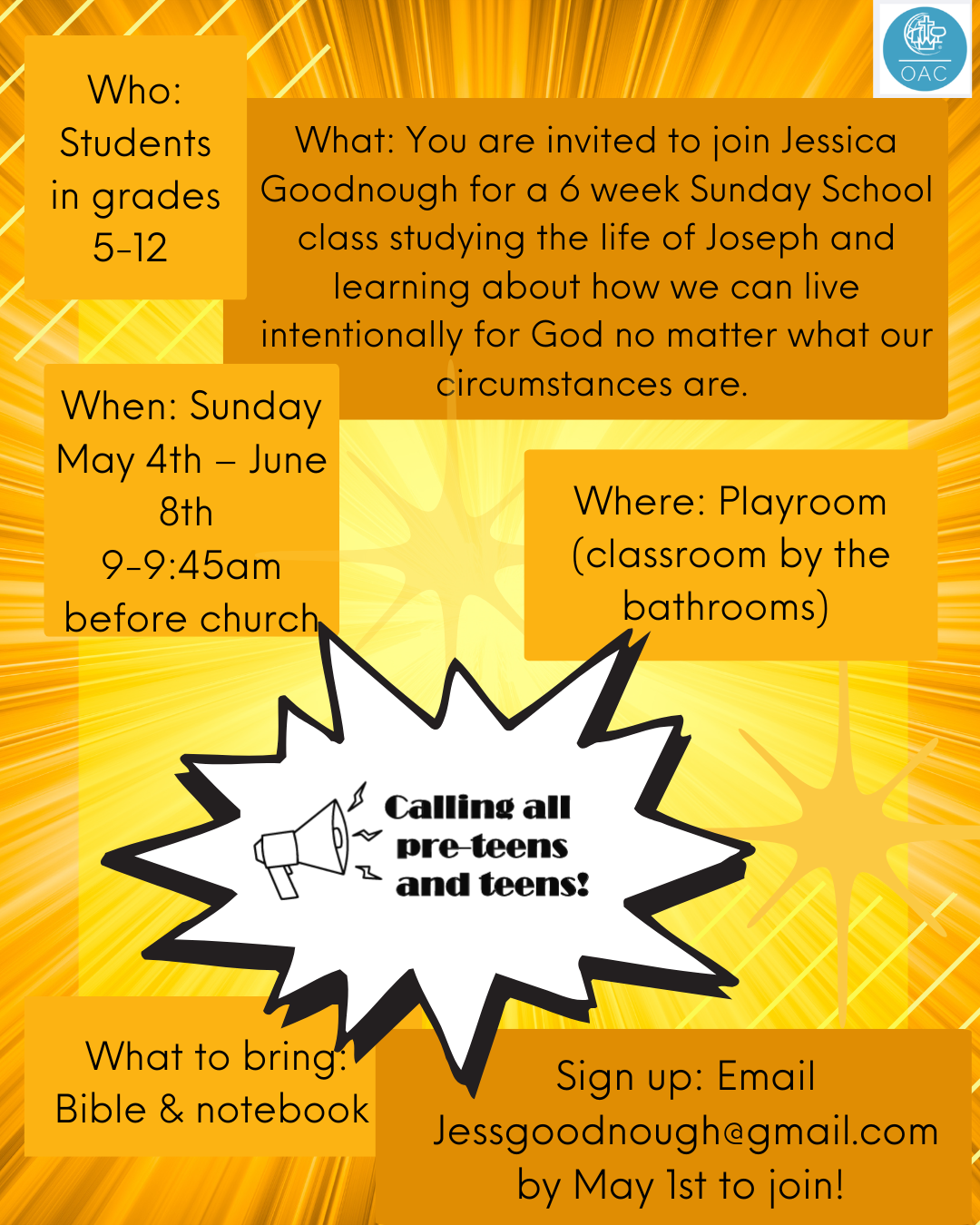 Teen Sunday School Class | Oswego Alliance Church